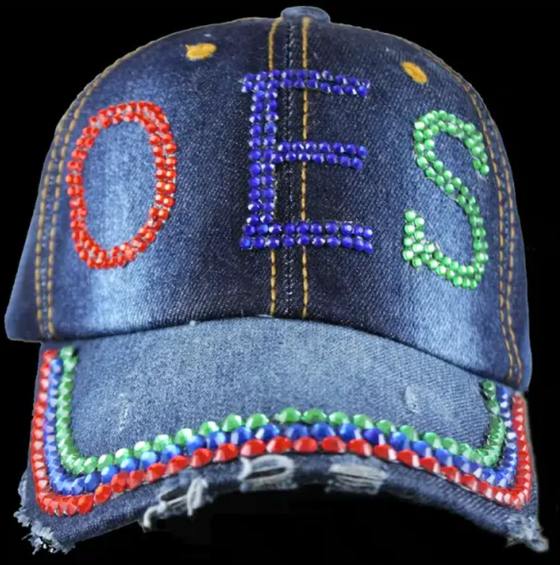 OES Denim Rhinestone Cap – A Queen's Eye, LLC.